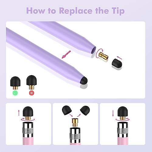 Stylus Pens for Touch Screens - StylusHome 5 Pack Stylus Pens, 2-in-1 ...
